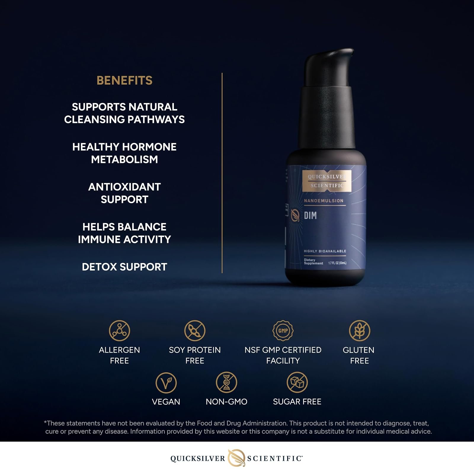 Quicksilver Scientific DIM 1.7 oz benefits