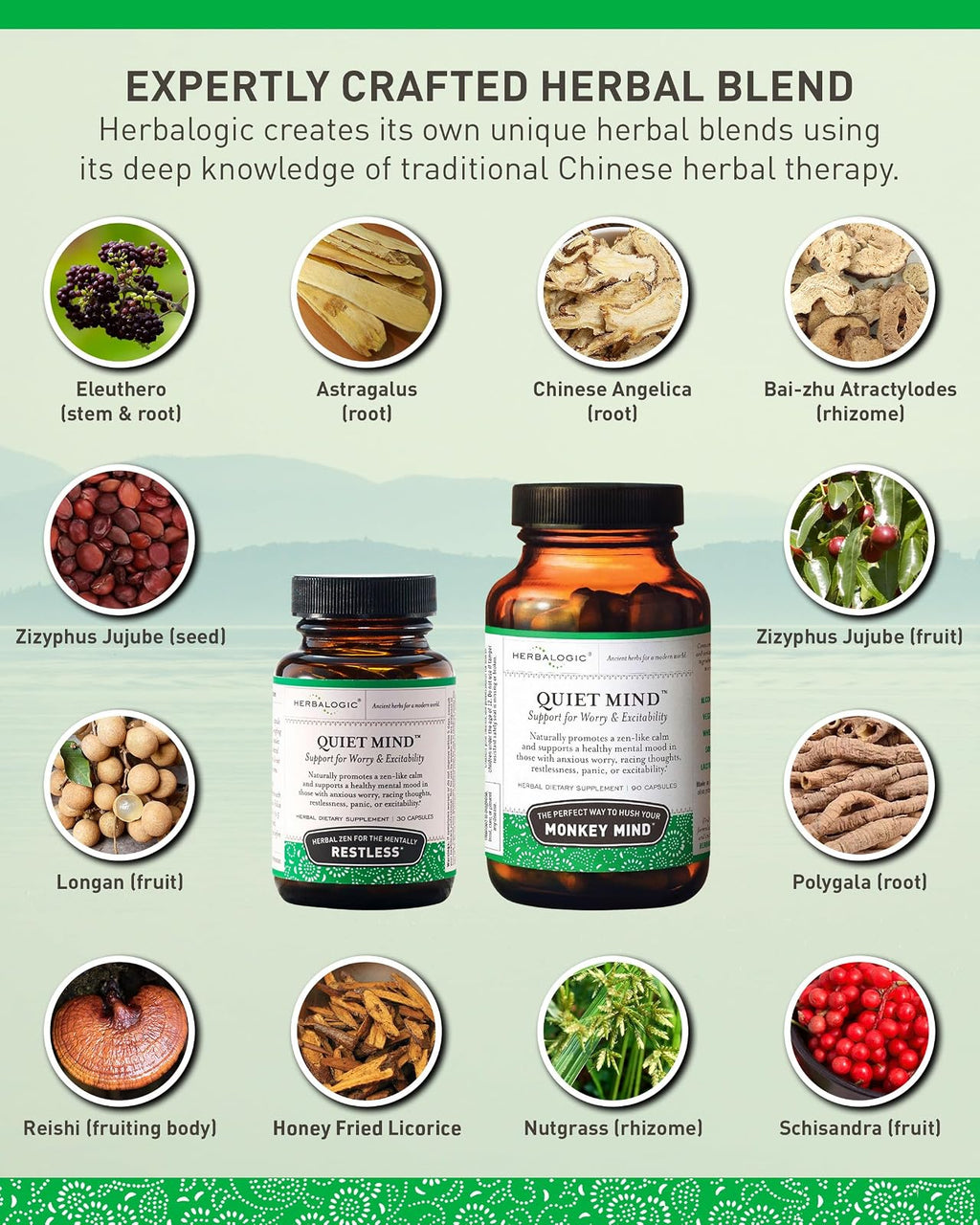 Quiet Mind capsules for daily tranquility