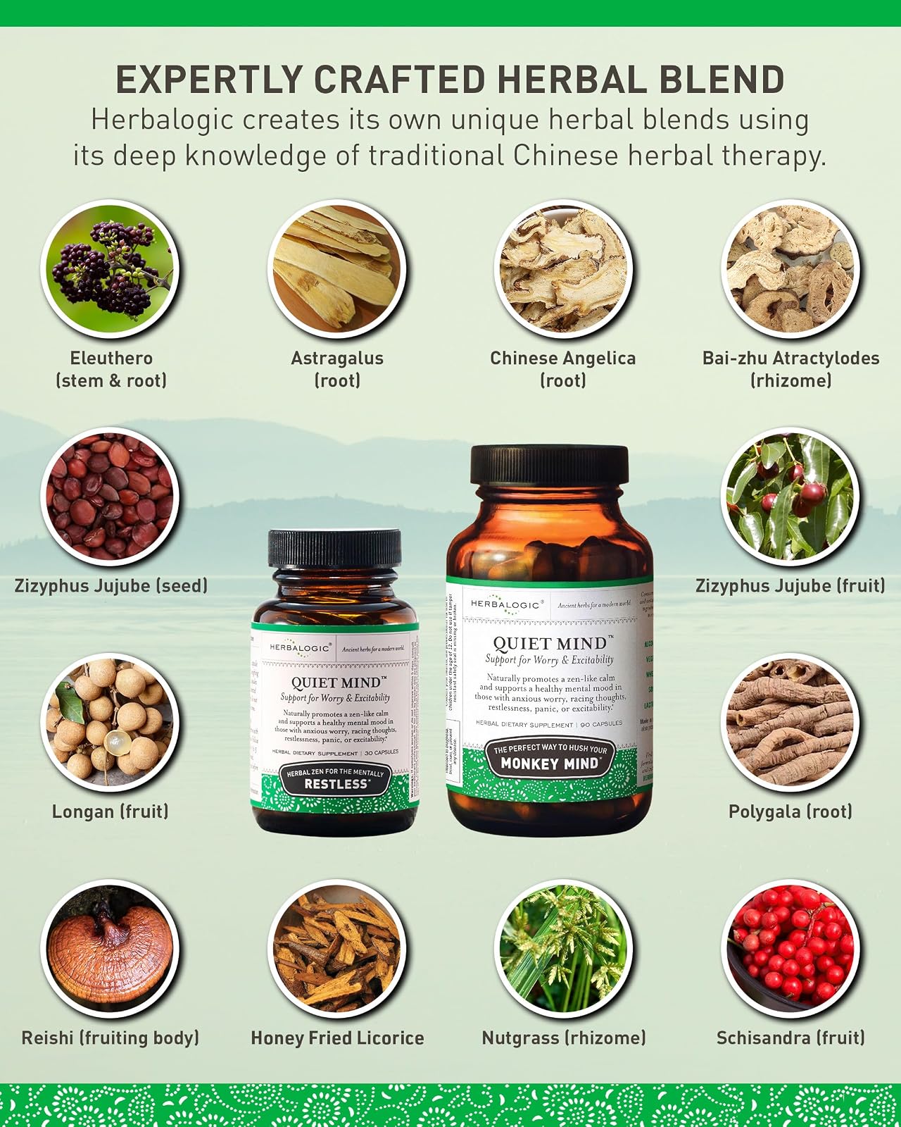 Quiet Mind capsules for daily tranquility