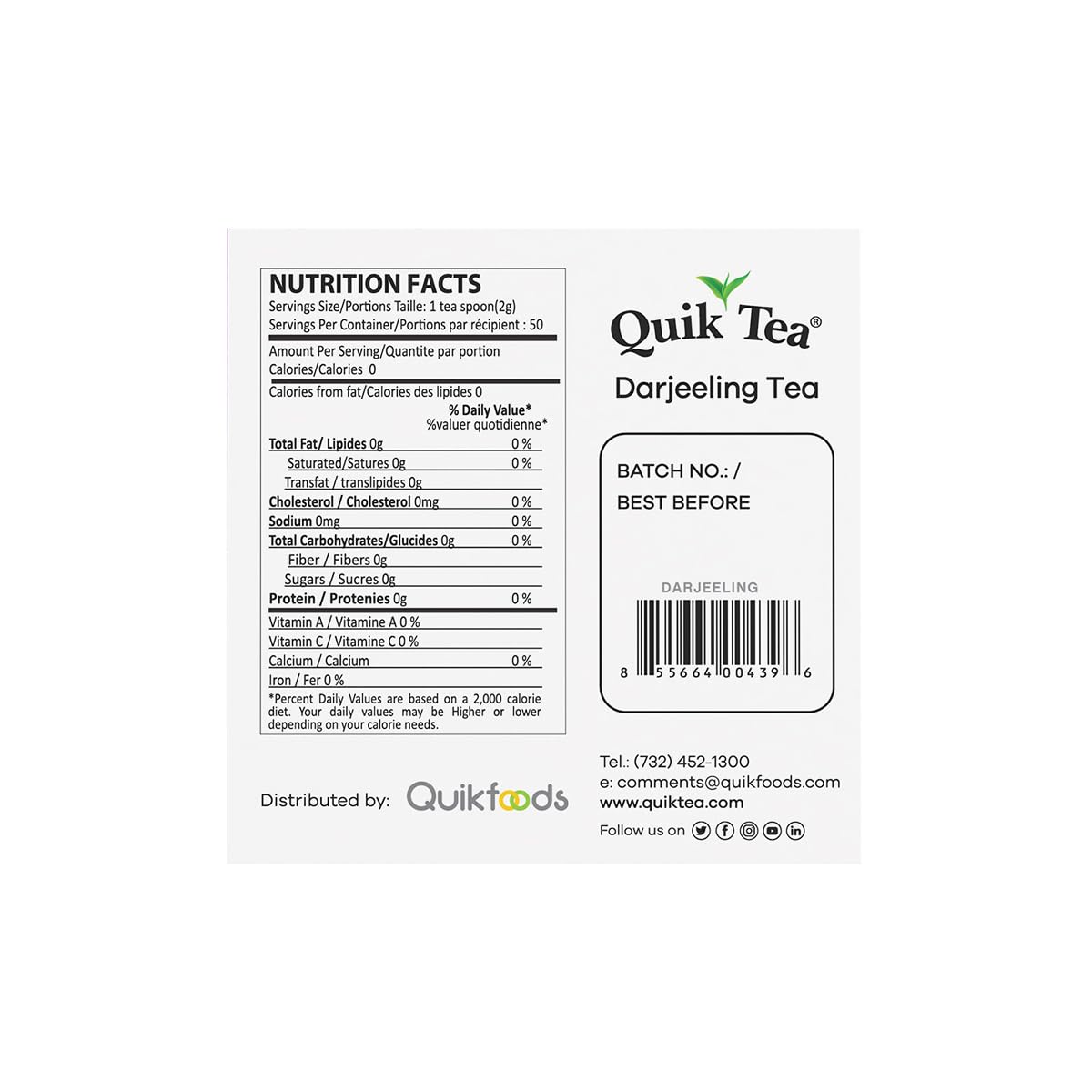 QuikTea herbal tea for wellness