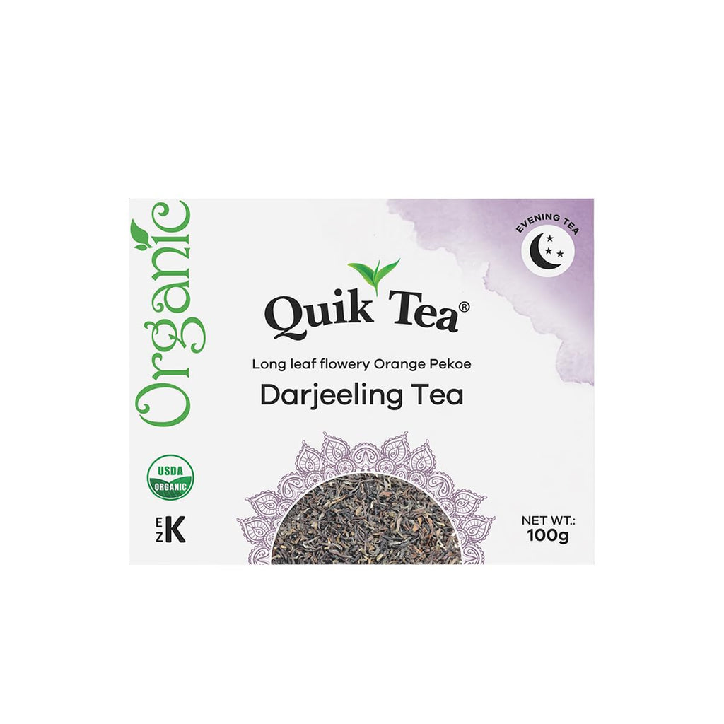 QuikTea Organic Darjeeling tea leaves