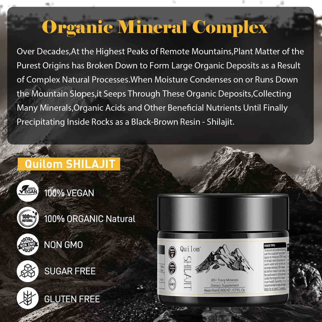 Quilom Shilajit for optimal nutrition