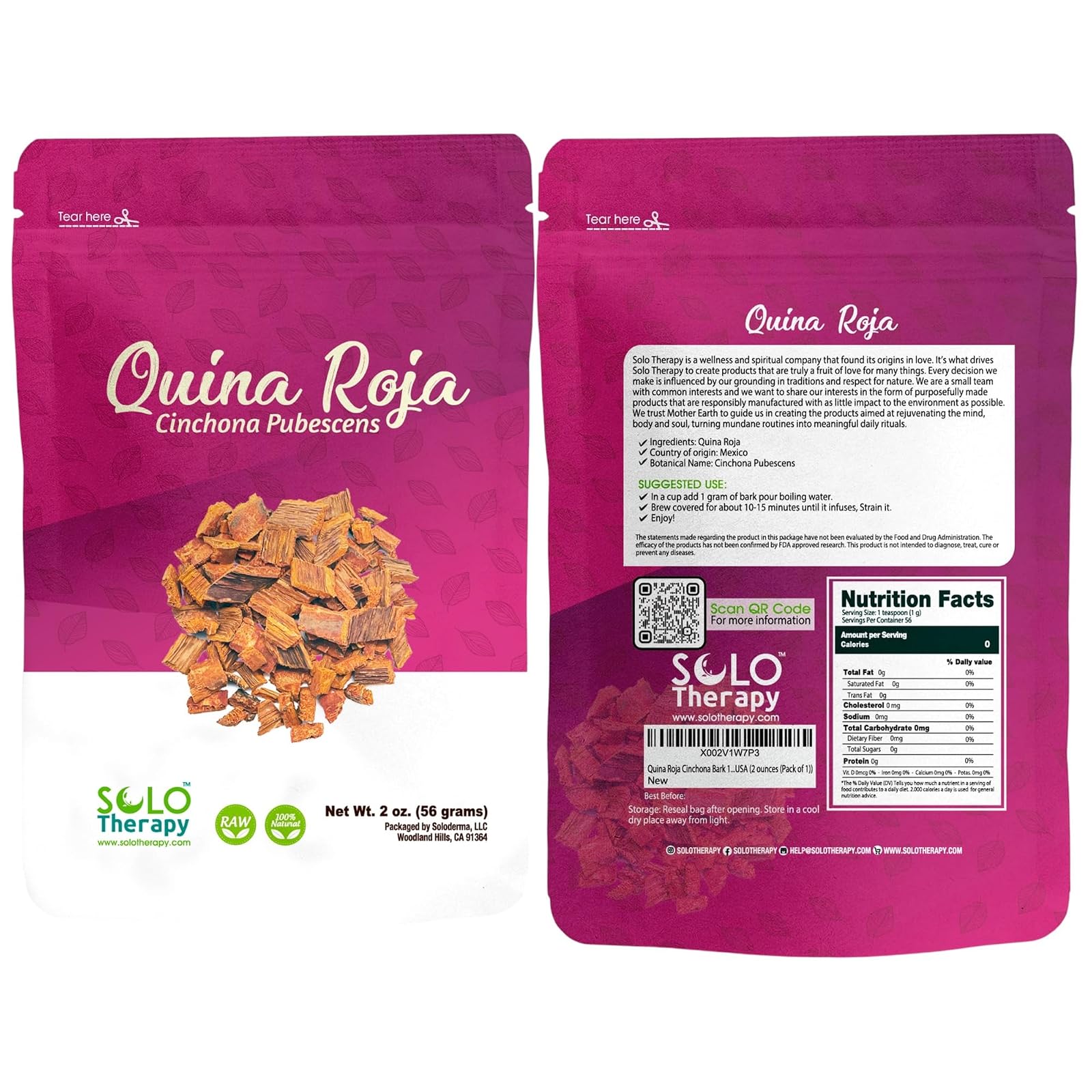 Quina Roja herbal tea for wellness