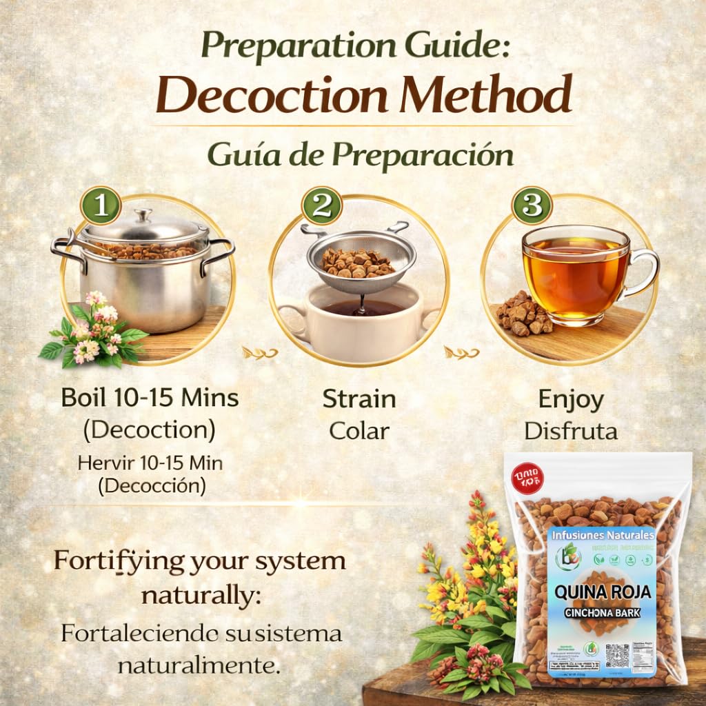 Quina Roja tea for digestive health
