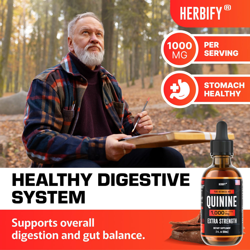 Quinine tincture for muscle relief