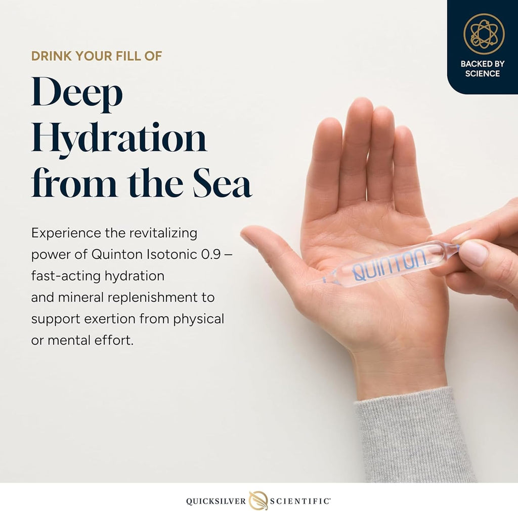 Quinton mineral vials for hydration