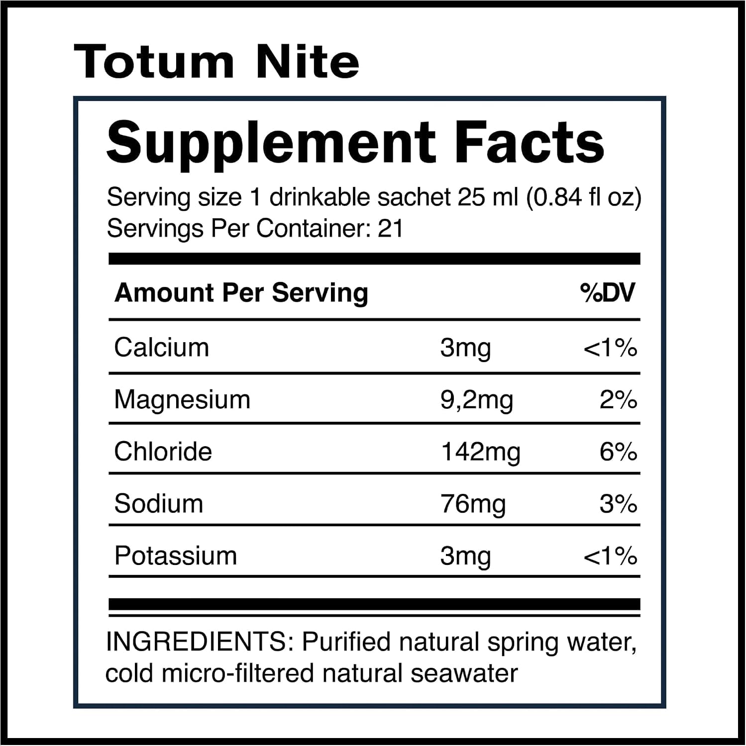 Quinton Totum Nite for hydration
