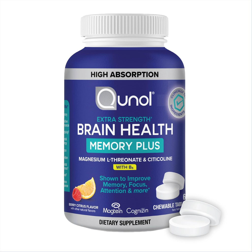 Qunol Brain Health chewable tablets