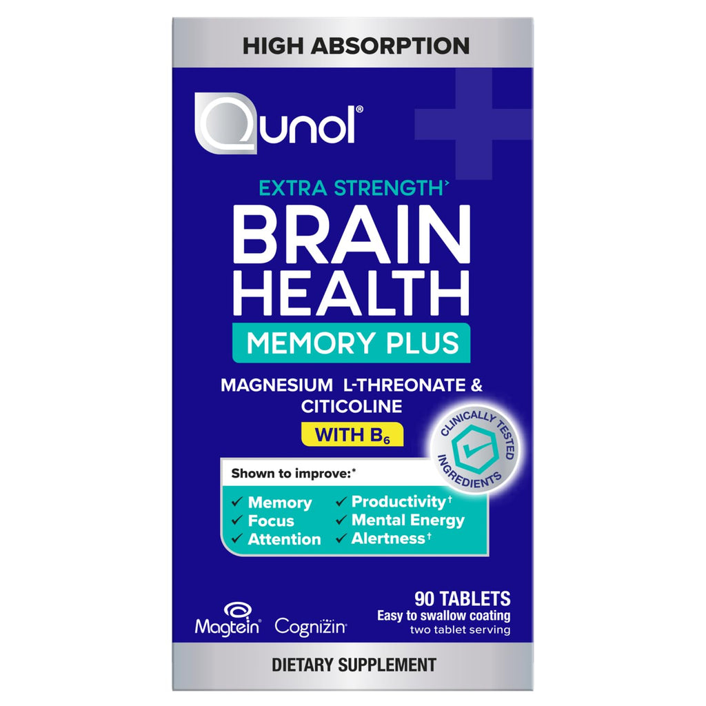 Qunol Brain Health Memory Plus capsules