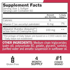 Qunol CoQ10 softgels for vitality