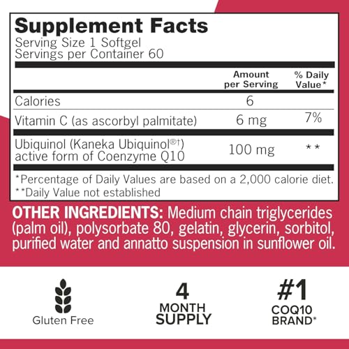 Qunol CoQ10 softgels for vitality