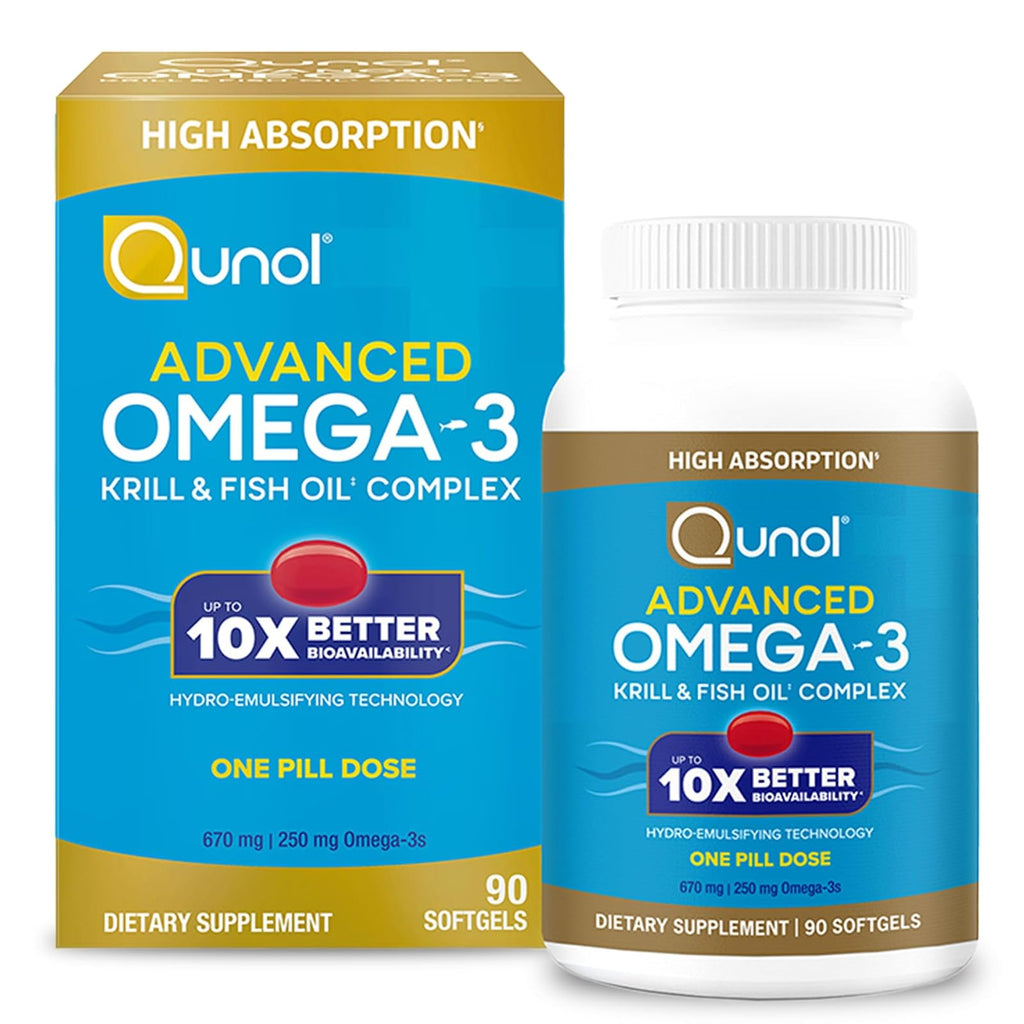Qunol fish oil softgels for heart health
