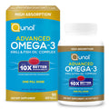 Qunol fish oil softgels for heart health
