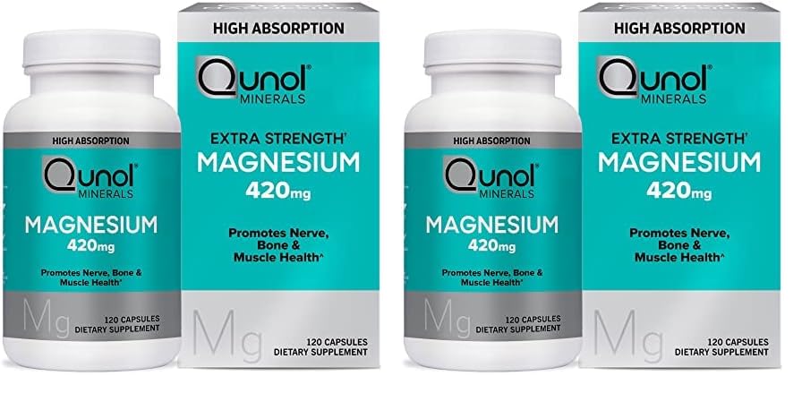 Qunol magnesium capsules for muscle health