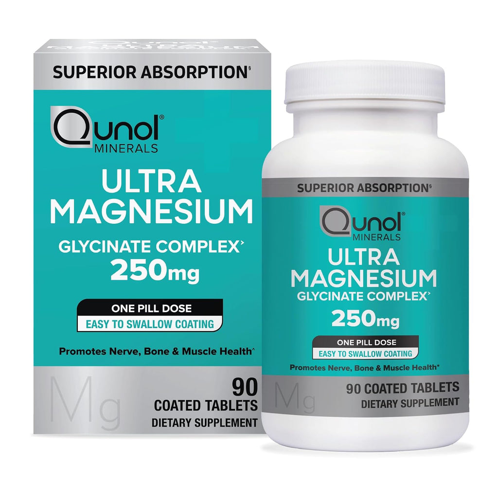 Qunol magnesium glycinate capsules for relaxation