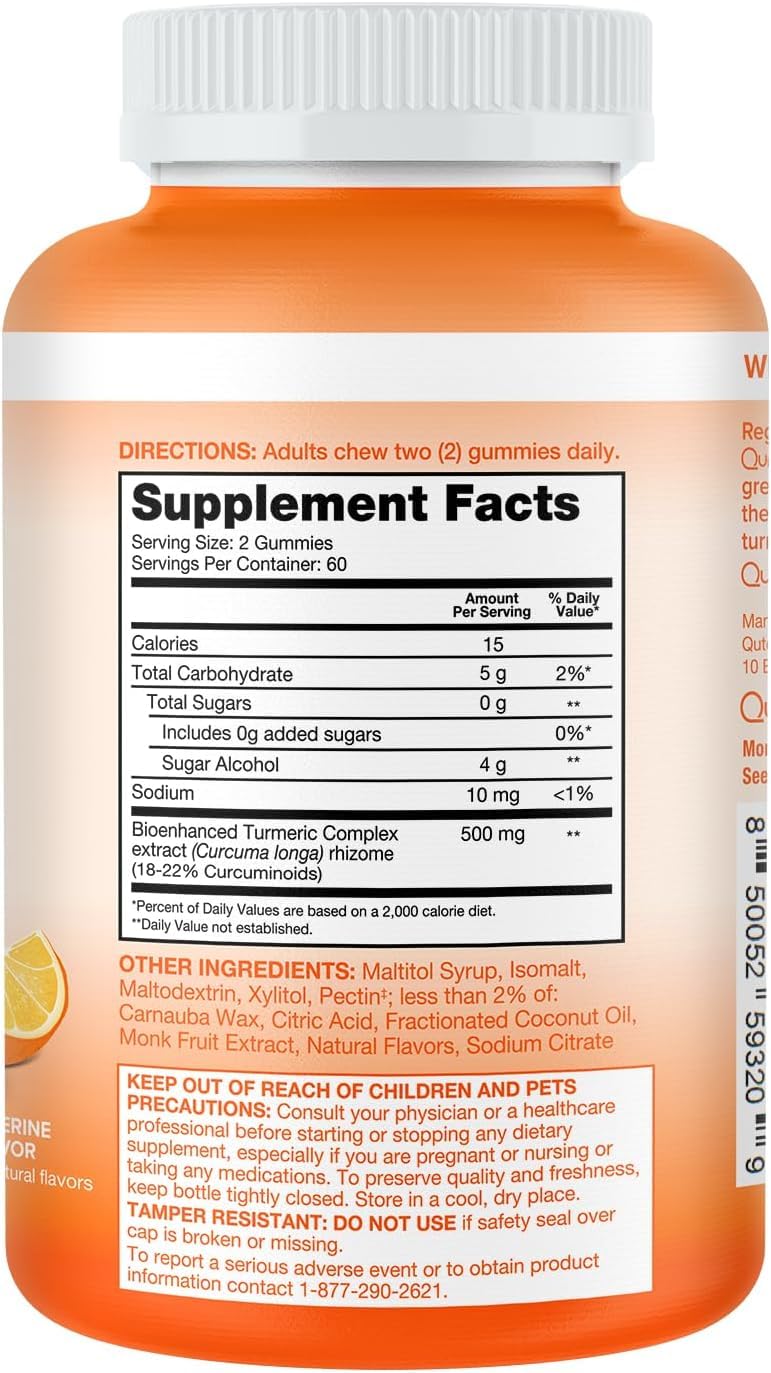 Qunol turmeric curcumin for immune support