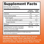 Qunol turmeric gummies with curcumin benefits