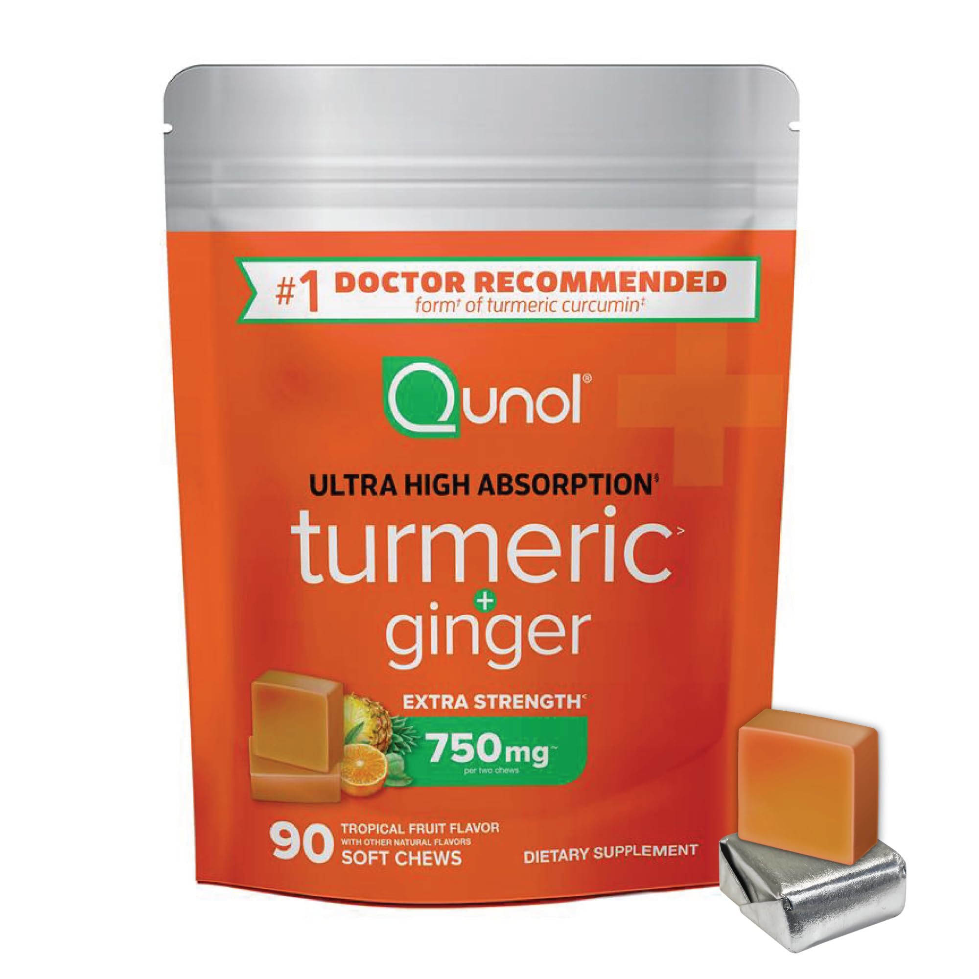 Qunol turmeric soft chews for inflammation