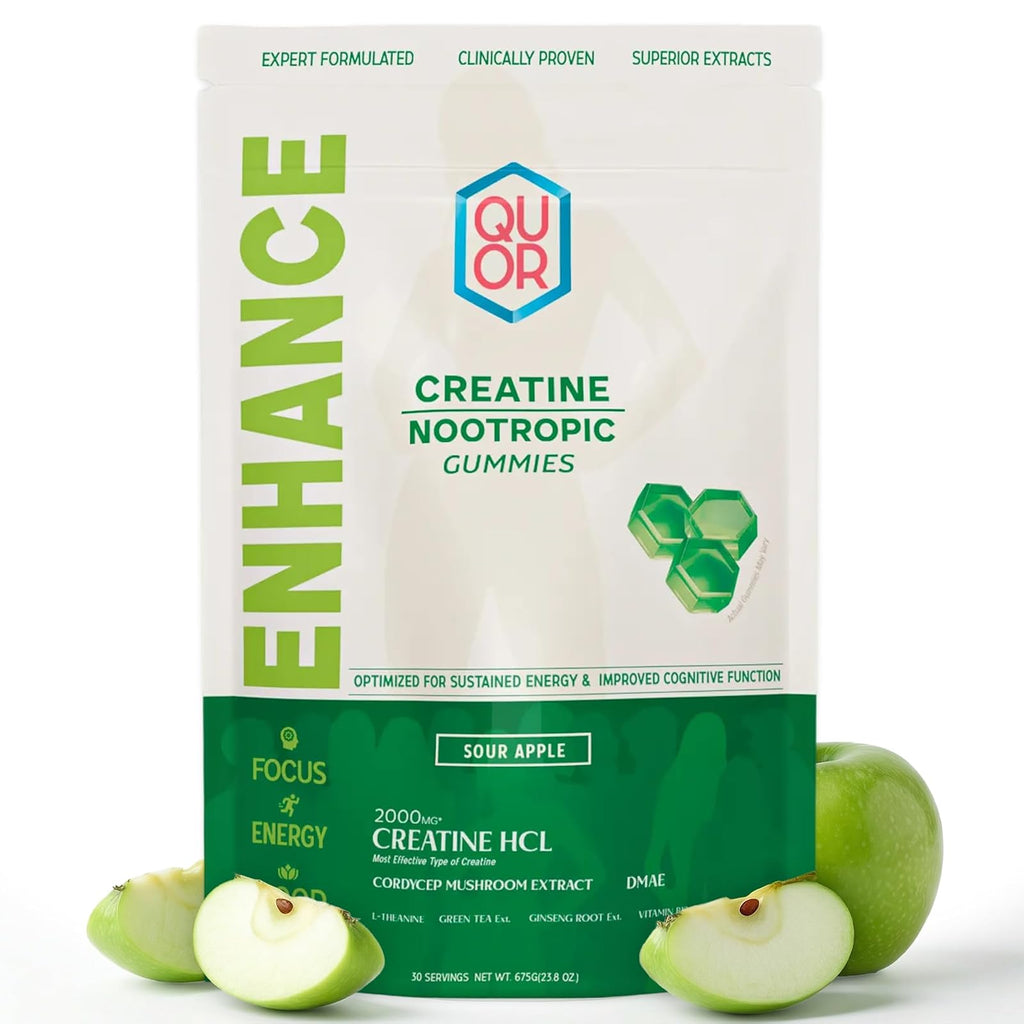 QUOR Enhance Creatine HCl gummies for energy