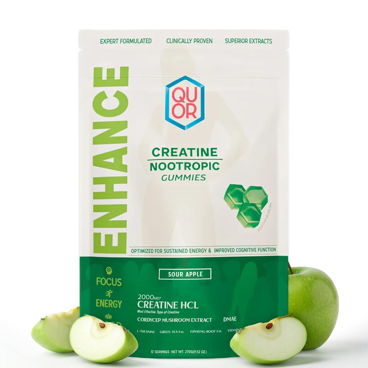 QUOR Enhance Creatine HCl gummies