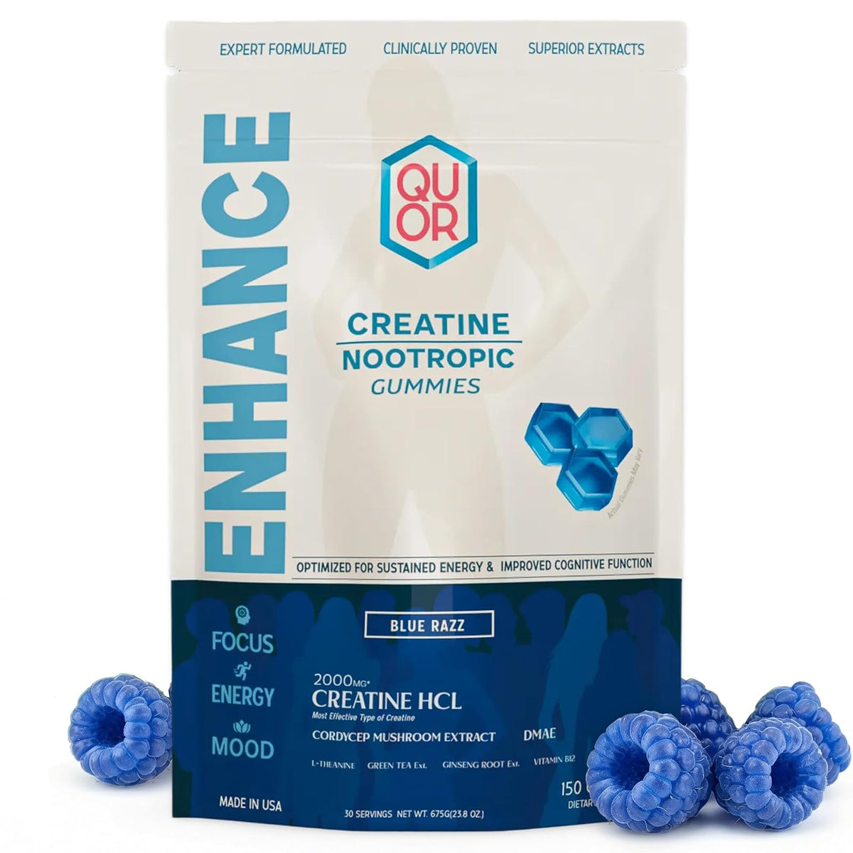 QUOR Enhance Creatine HCl gummies