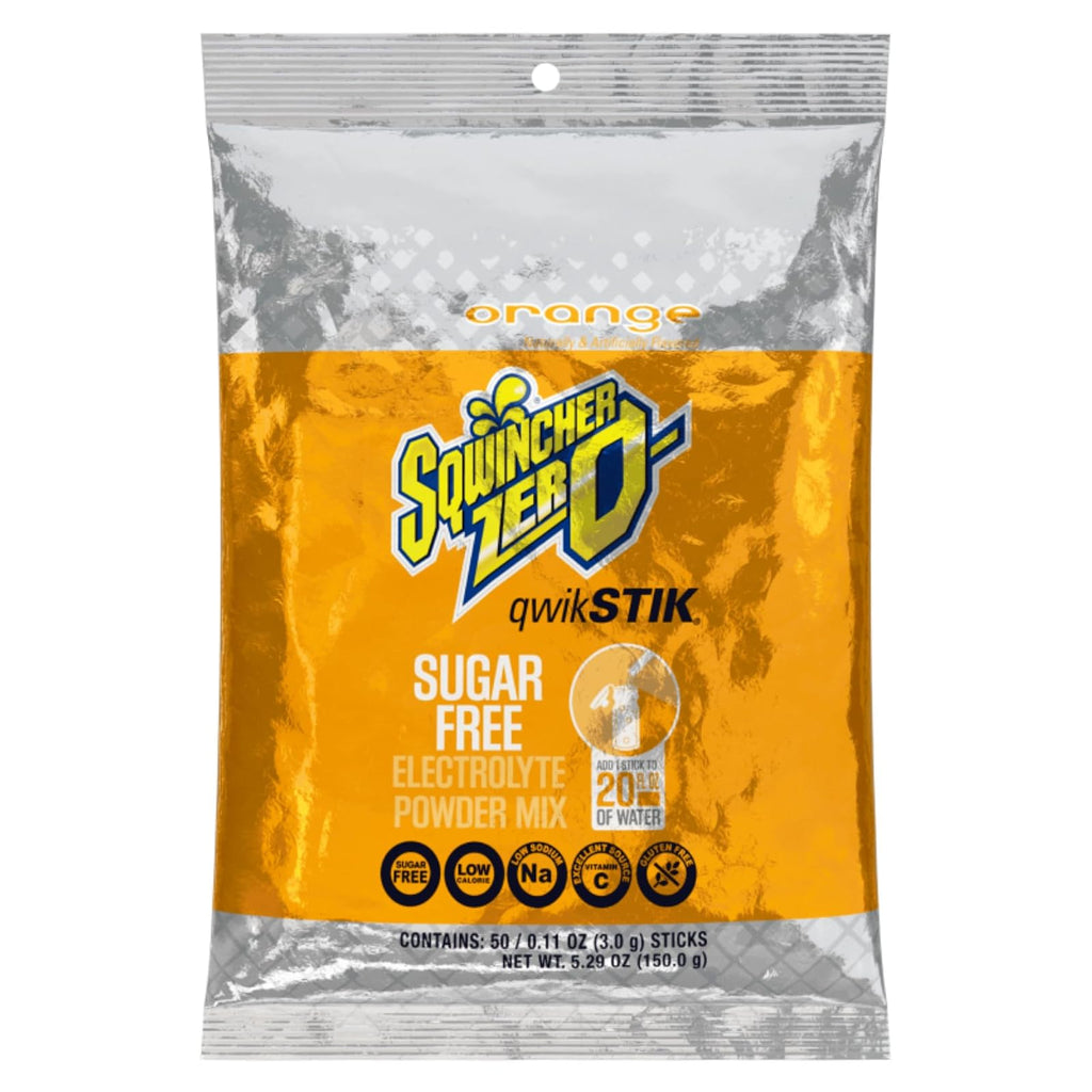 Qwik Stik Zero Orange electrolyte powder