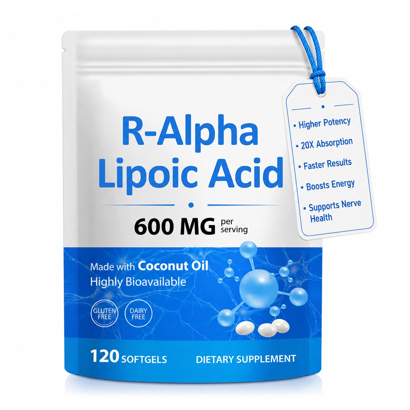 R-Alpha Lipoic Acid 600 mg capsules