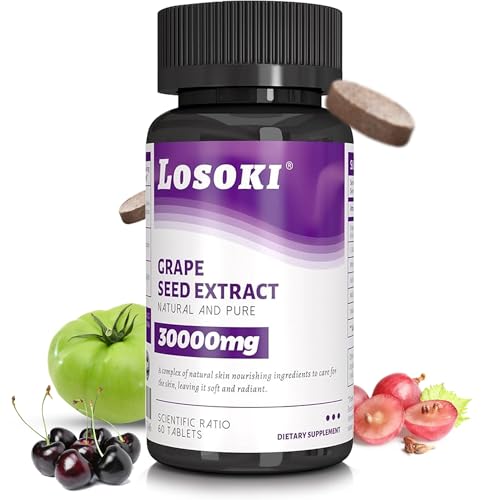 radiant skin with grape seed extract