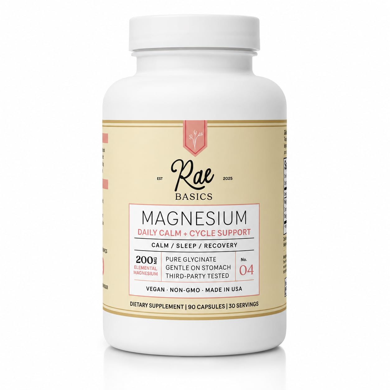 Rae Basics Magnesium Glycinate capsules