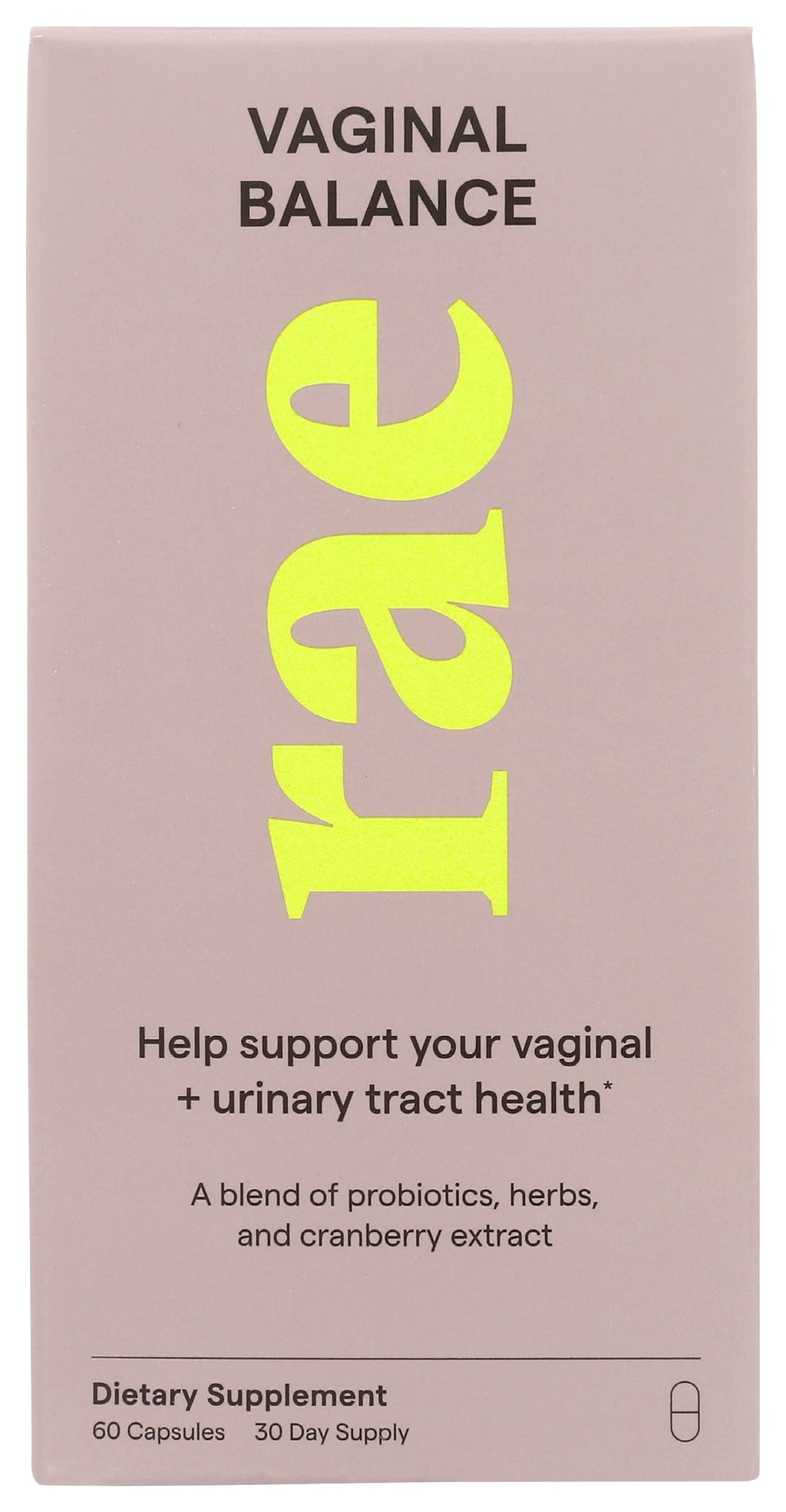 Rae Wellness cranberry vaginal health supplement