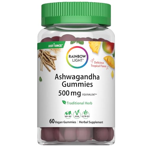 Rainbow Light Ashwagandha gummies for stress relief