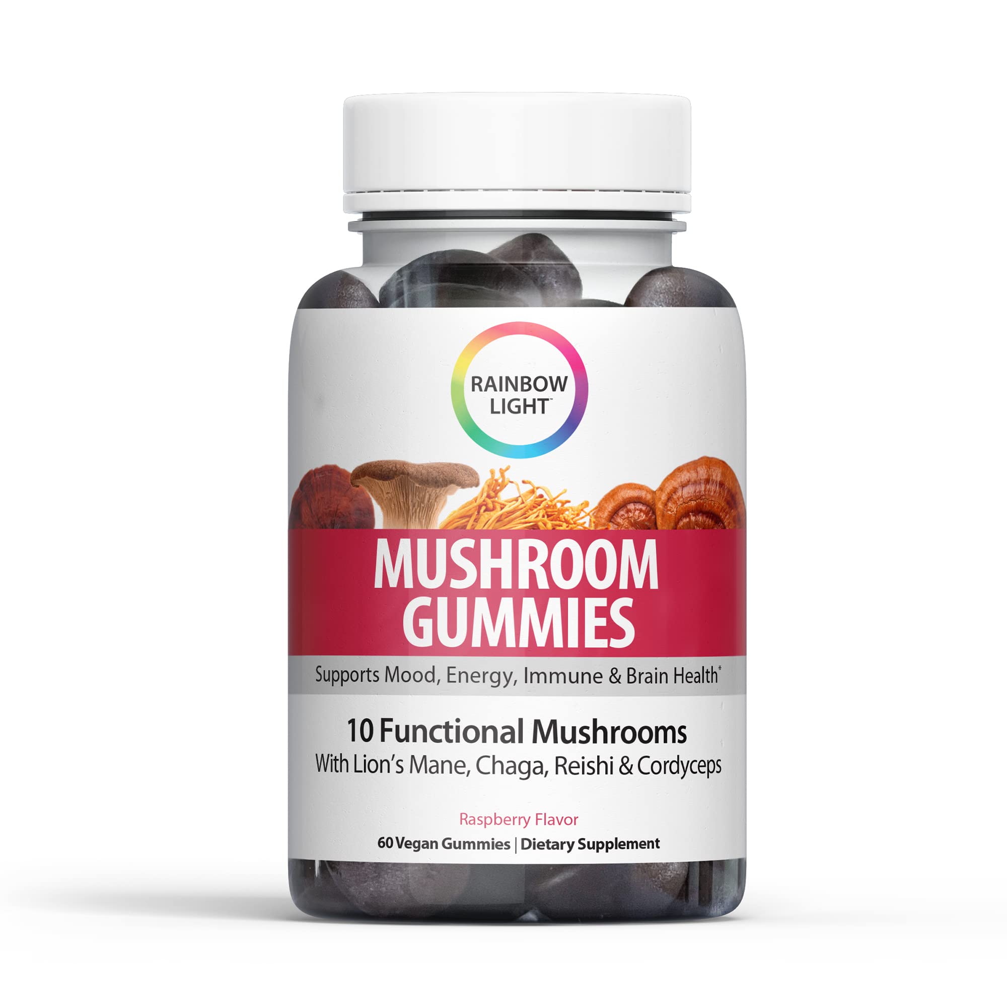 Rainbow Light mushroom gummies for energy