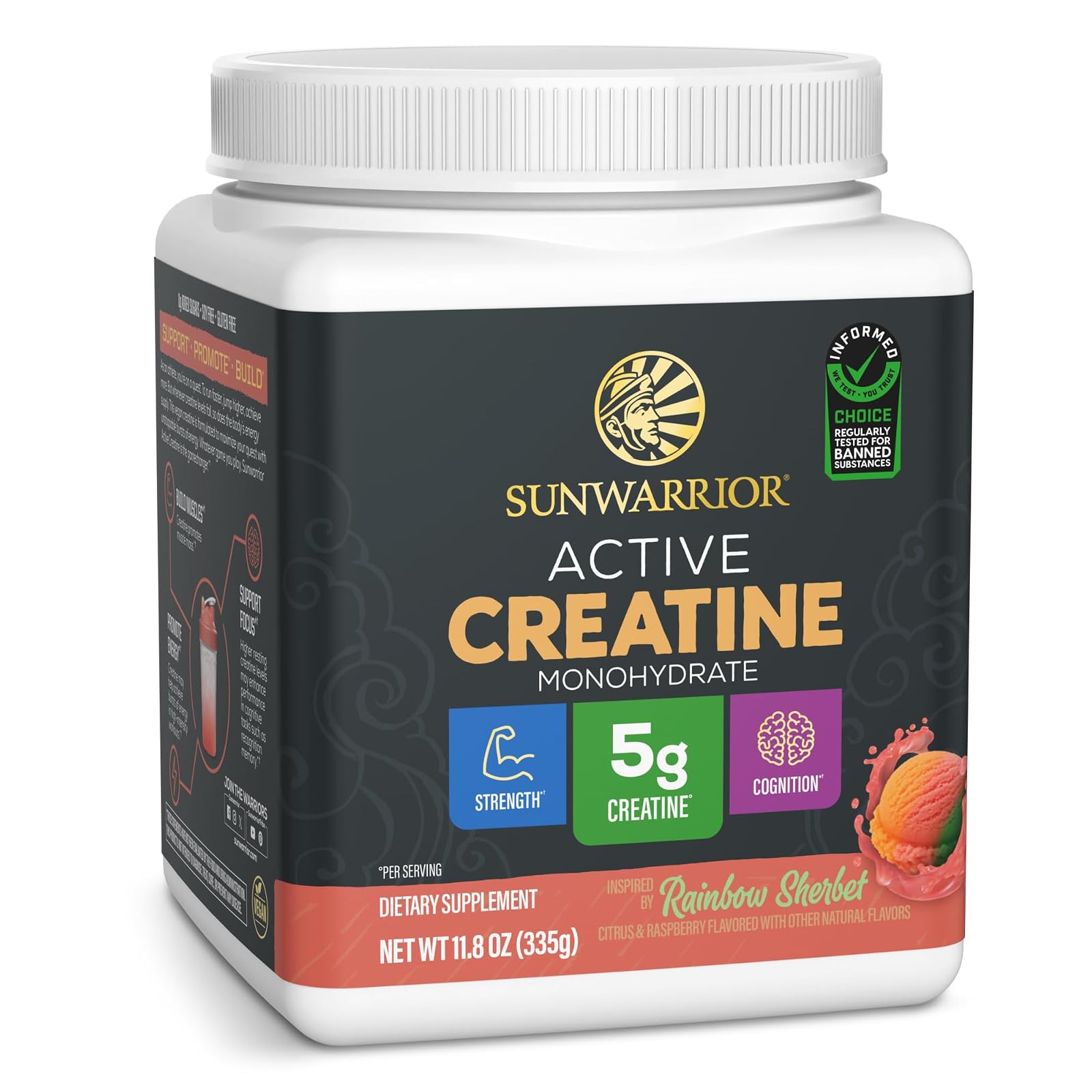 Rainbow Sherbert creatine monohydrate powder