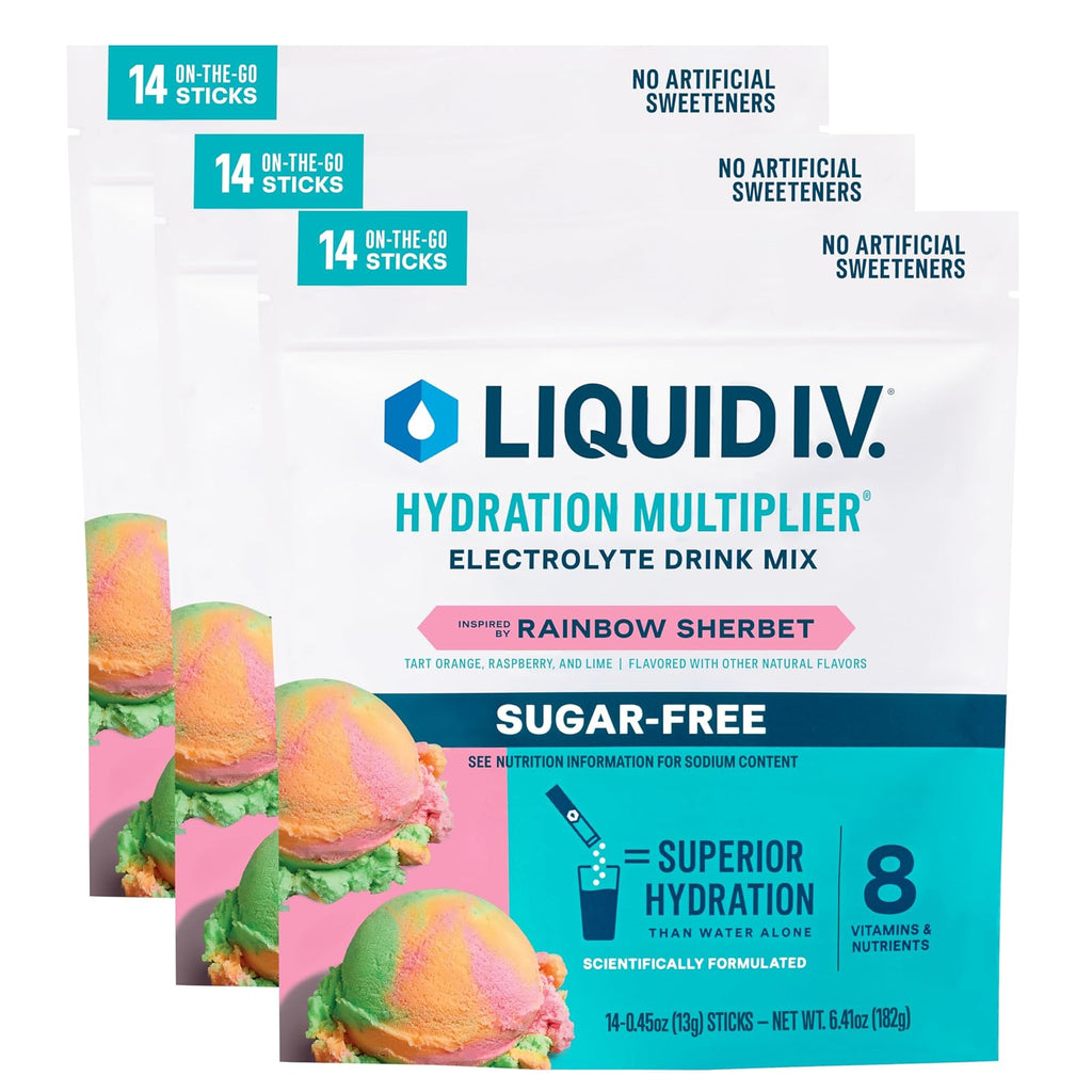 Rainbow Sherbet electrolyte powder for hydration