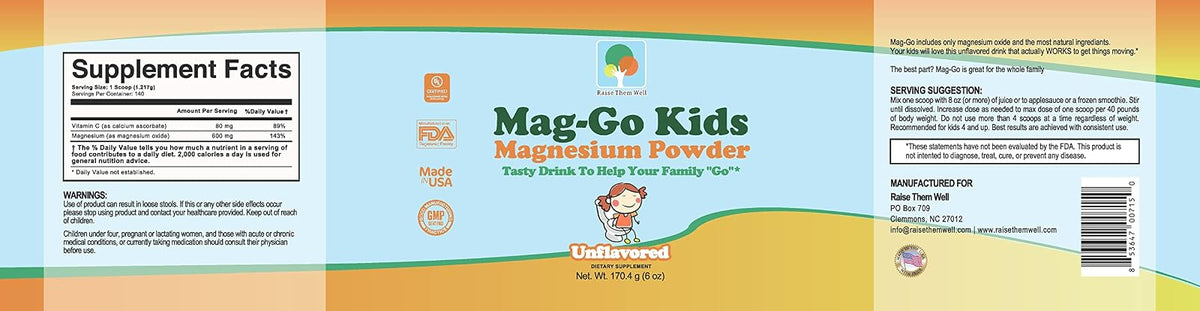 Raise Them Well magnesium for sleep