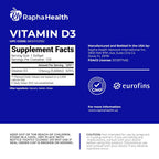 RAPHA HEALTH Vitamin D3 promotes mood balance