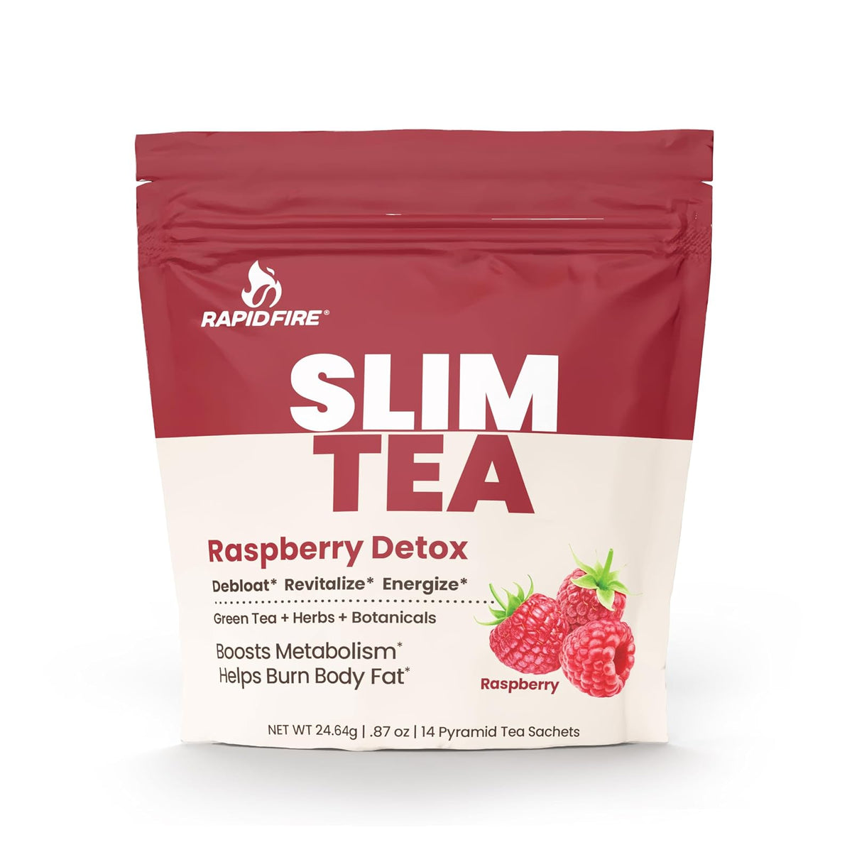 Rapid Fire Raspberry herbal tea bags