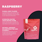 Rapid Hydration Raspberry sports drink mix for endurance