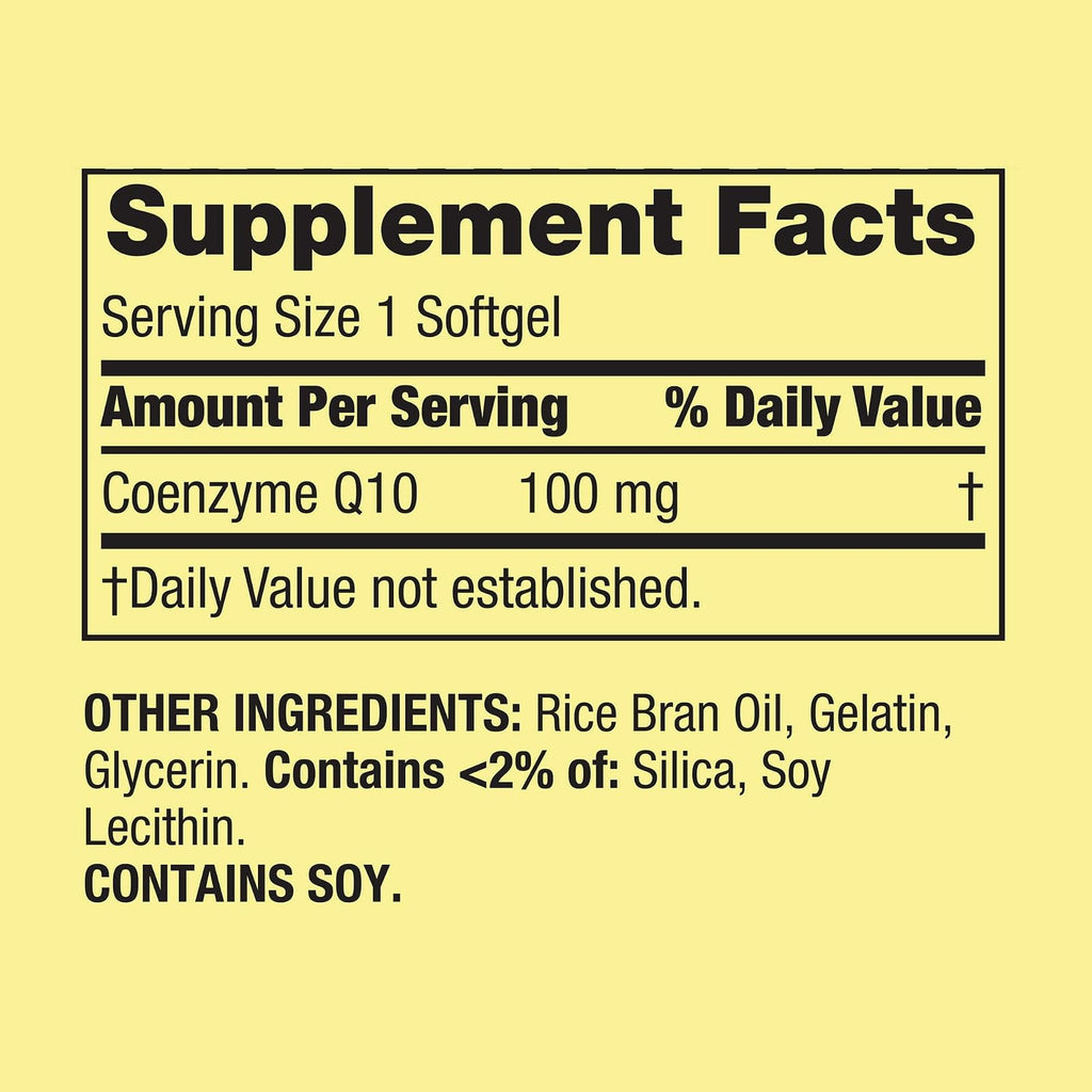 Rapid release CoQ10 for vitality