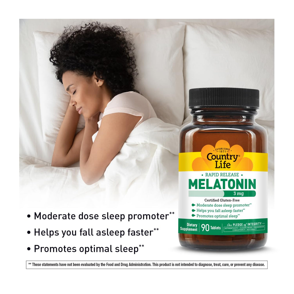 rapid-release melatonin tablets 3 mg