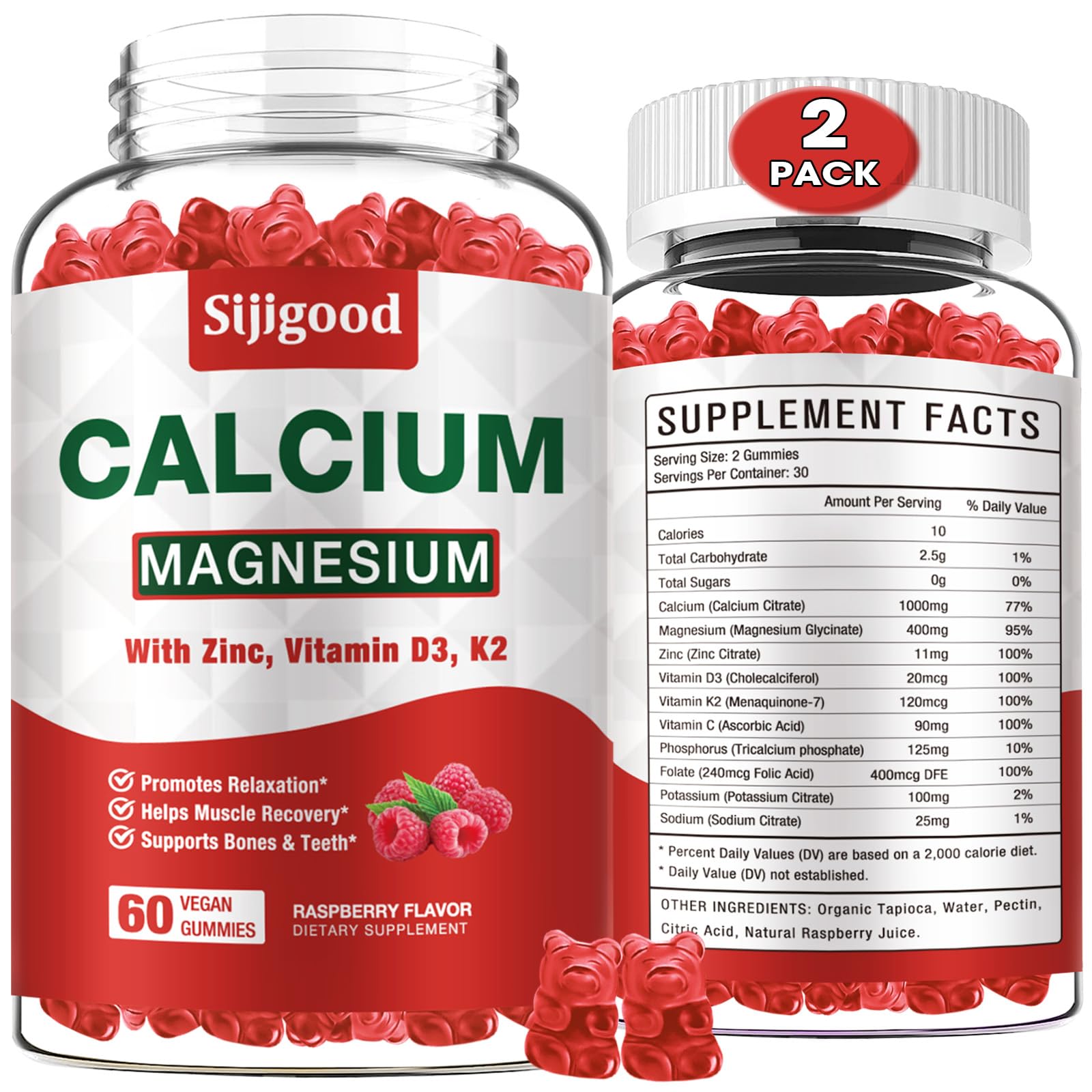 raspberry calcium magnesium gummies
