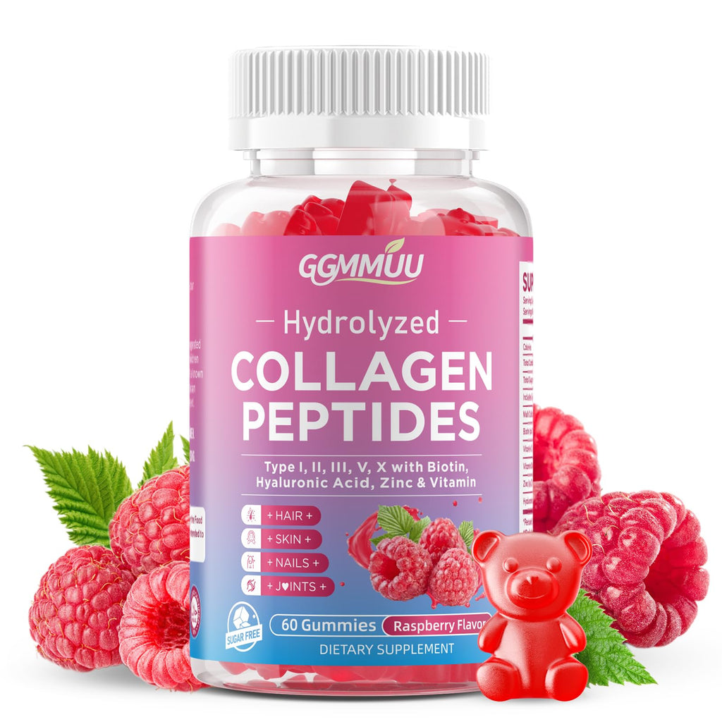 raspberry collagen peptide gummies