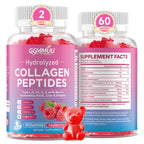 Raspberry collagen peptide gummies