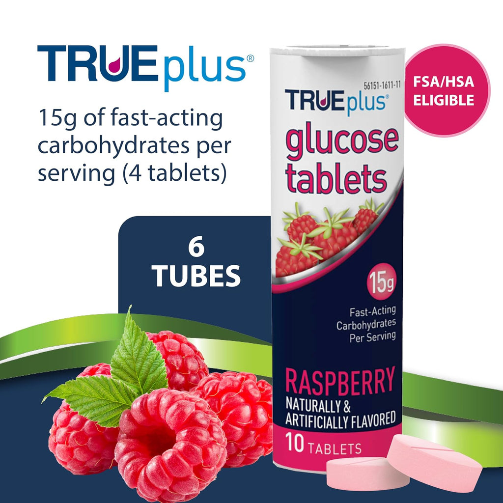 raspberry flavor glucose tablets