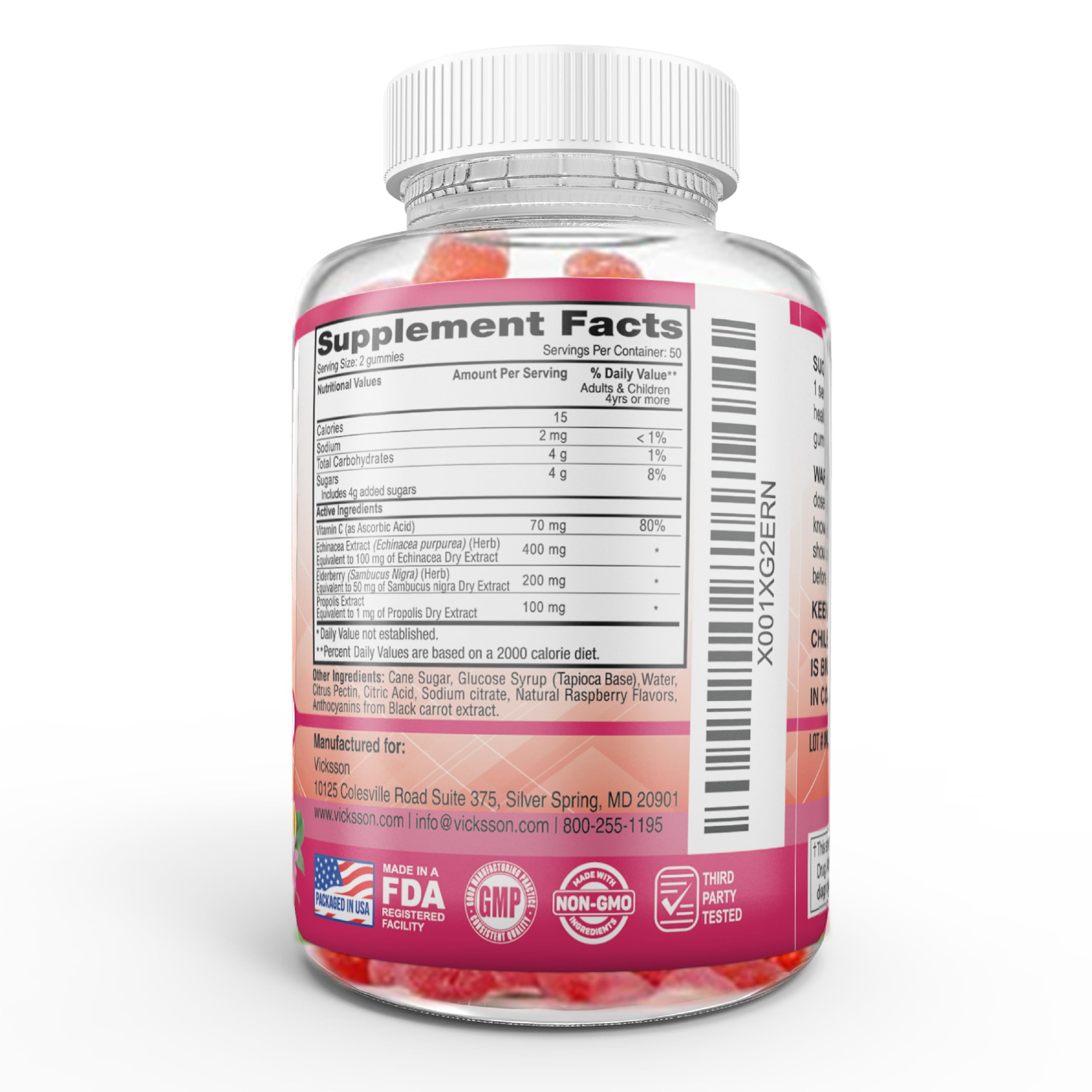 raspberry flavored elderberry supplements