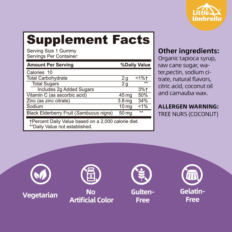 raspberry flavored elderberry supplements
