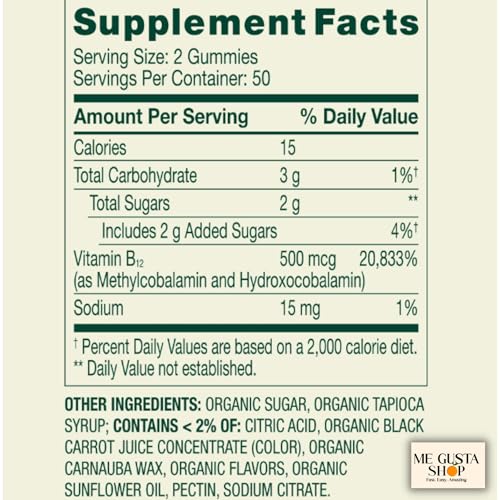 Raspberry flavour B12 supplements