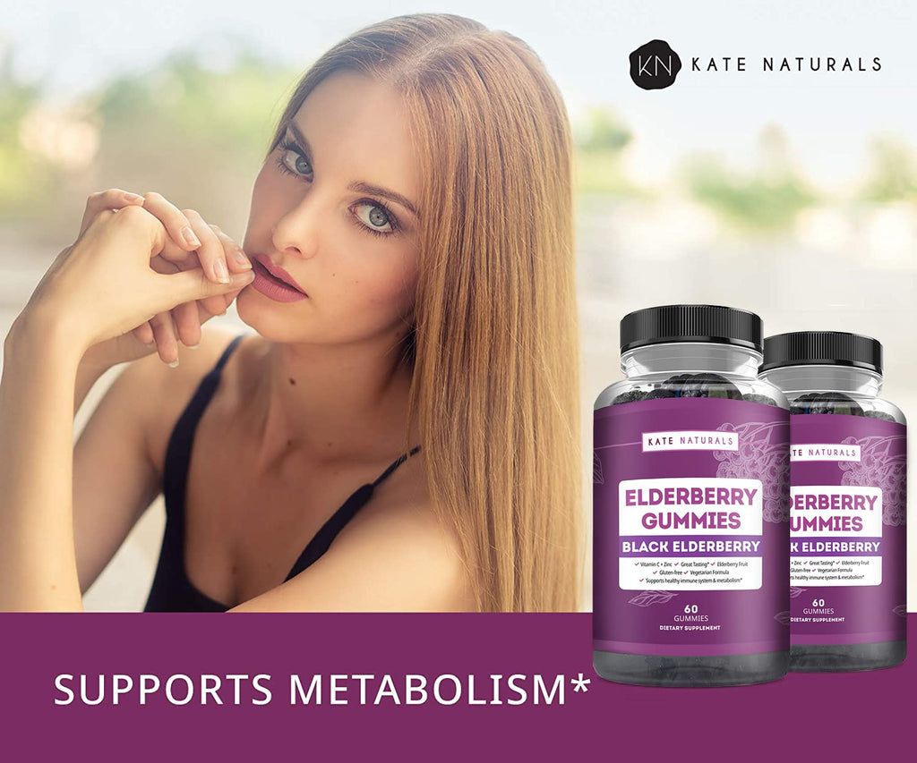 raspberry flavour elderberry gummies for health