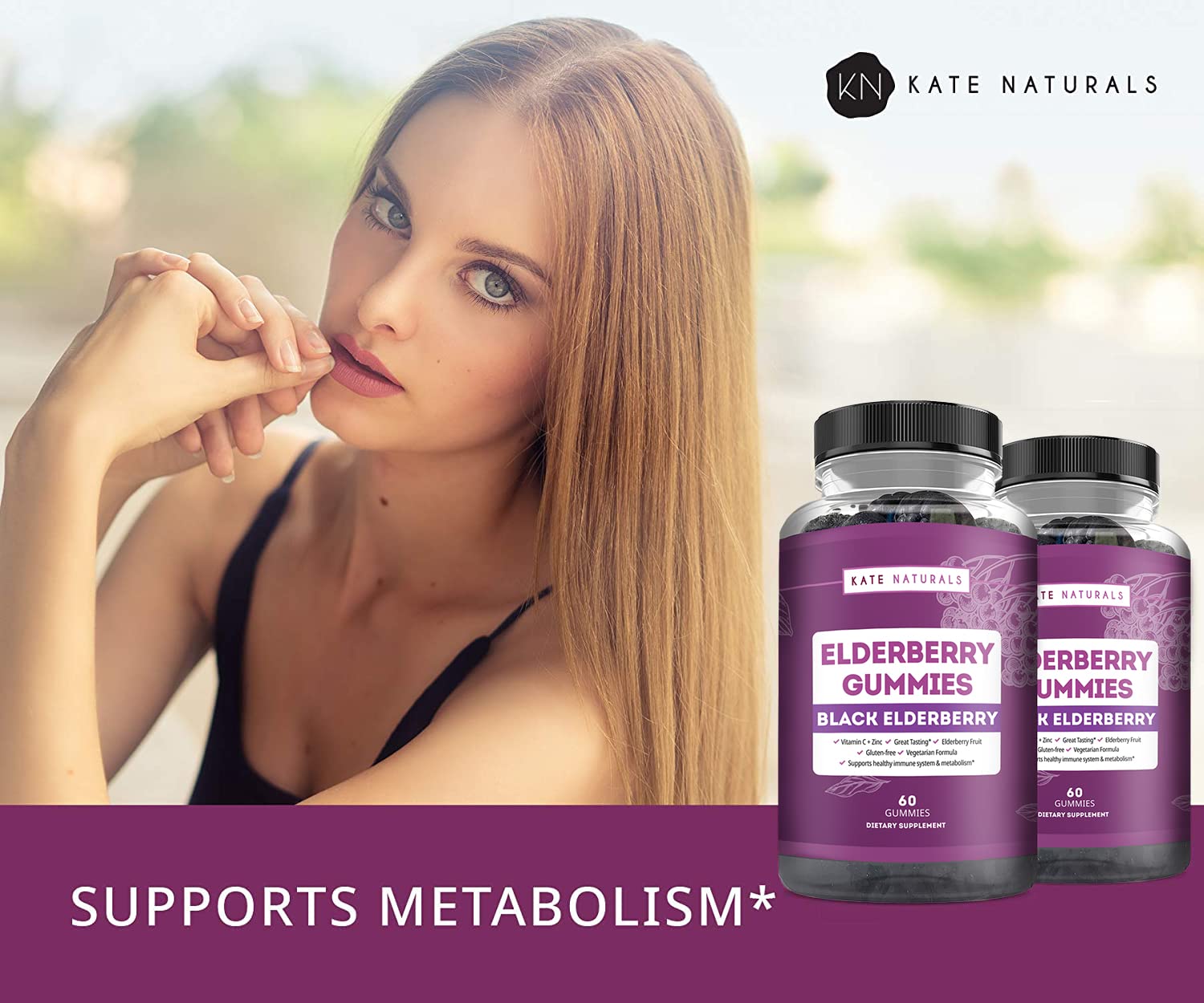 raspberry flavour elderberry gummies for health