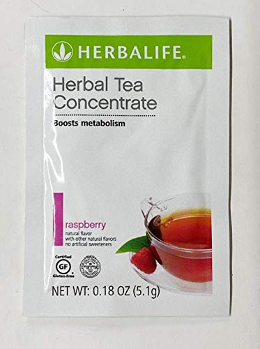 Raspberry flavour herbal tea concentrate